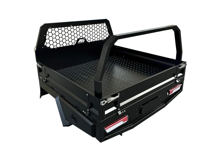 AS Aluminium Space Cab Tray 2000mm - Matte Black | Autospec 4x4 ...